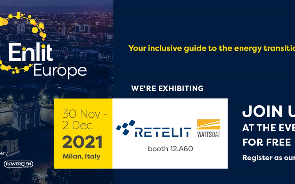 Retelit e Wattsdat insieme all'Enlit Europe 2021 - Retelit